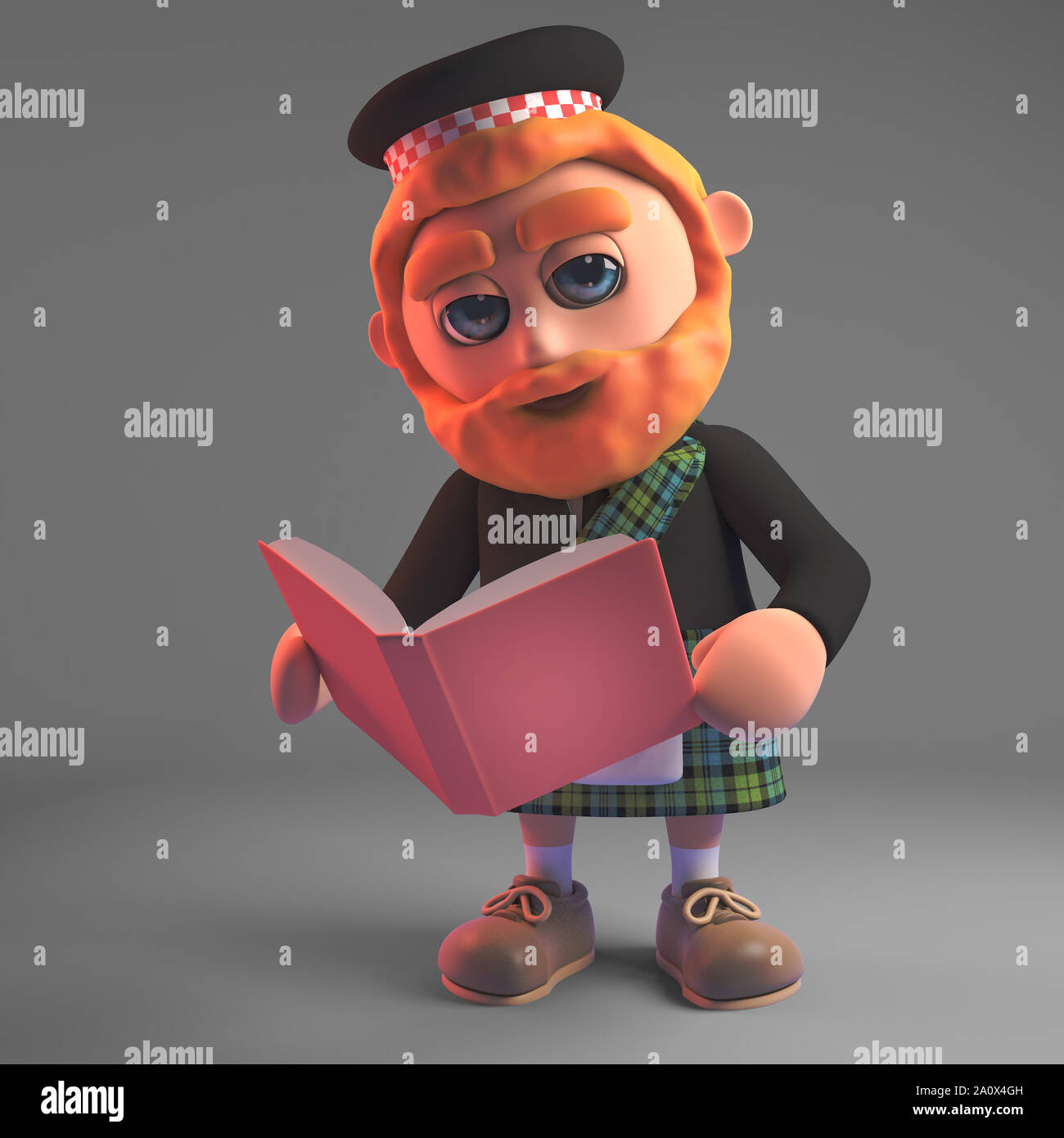 Cartoon scottish man hi-res stock photography and images - Alamy