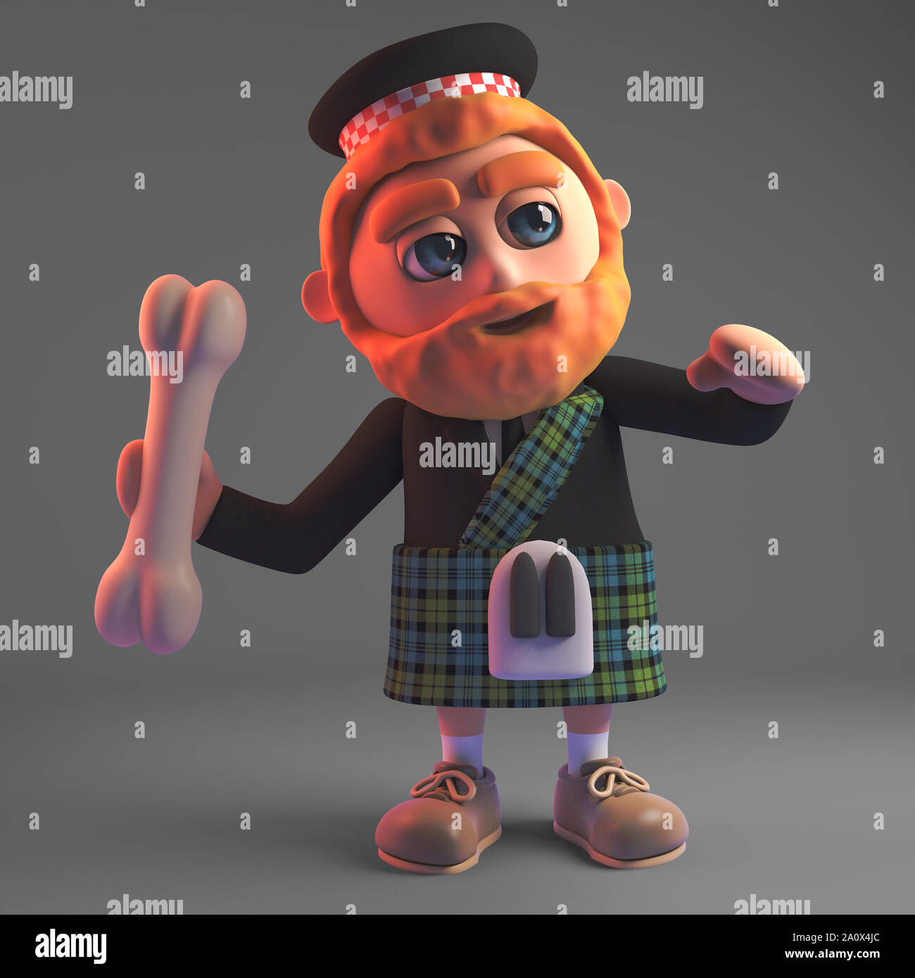 Scottish cartoon character hi-res stock photography and images - Alamy