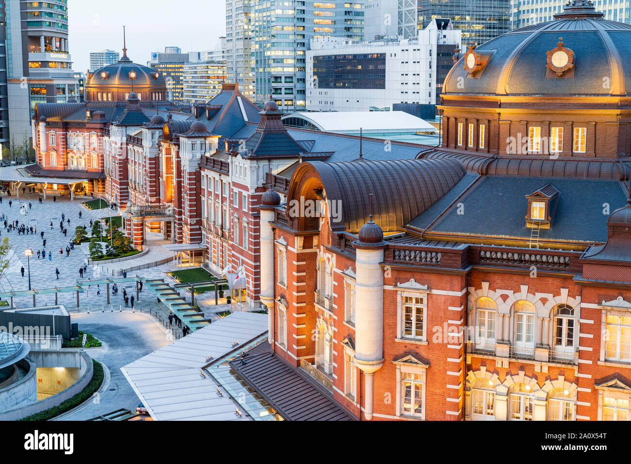 Tokyo station. The reconstructed Marunouchi side of the station, the ...