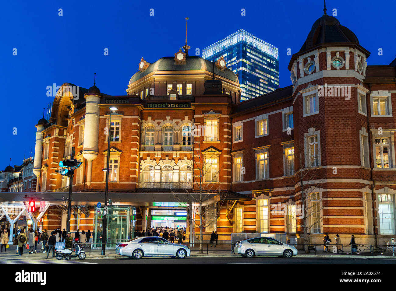 Tokyo station. The reconstructed Marunouchi side of station, the ...