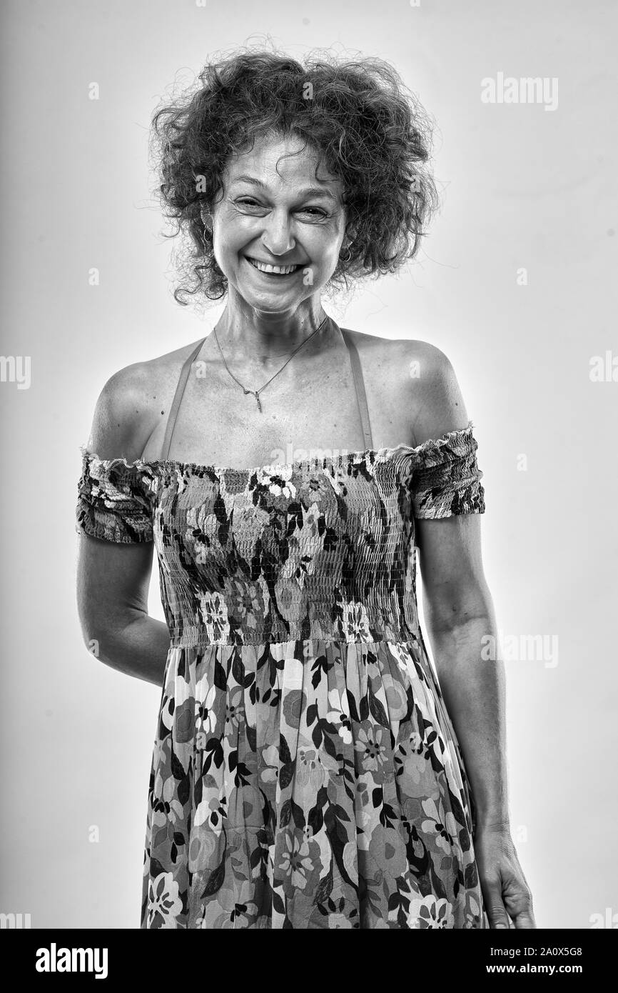 Attractive woman 50s Black and White Stock Photos & Images - Alamy