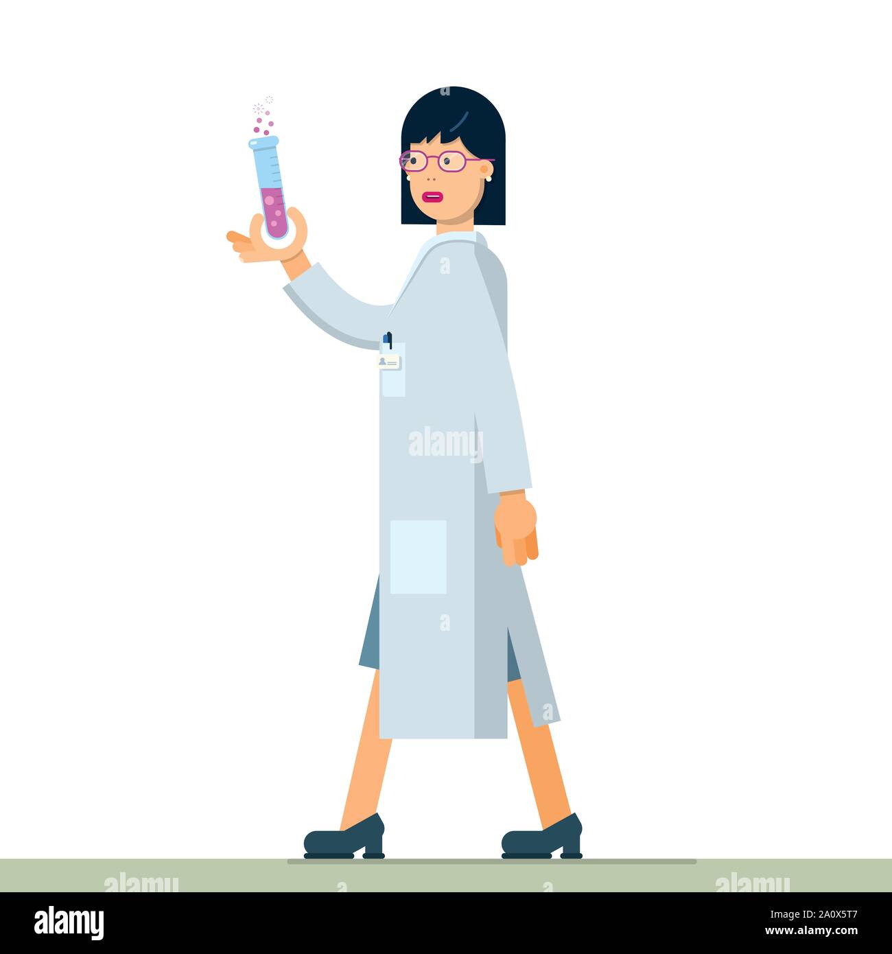 nice illustration of woman inventor scientist Stock Vector Image & Art ...