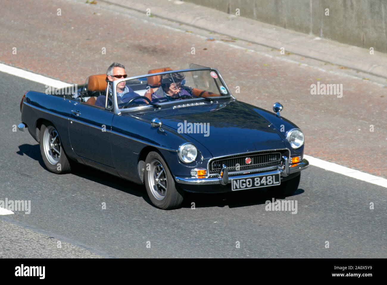 1972 70s MG B; UK Vehicular traffic, transport,classic cars, cherished ...