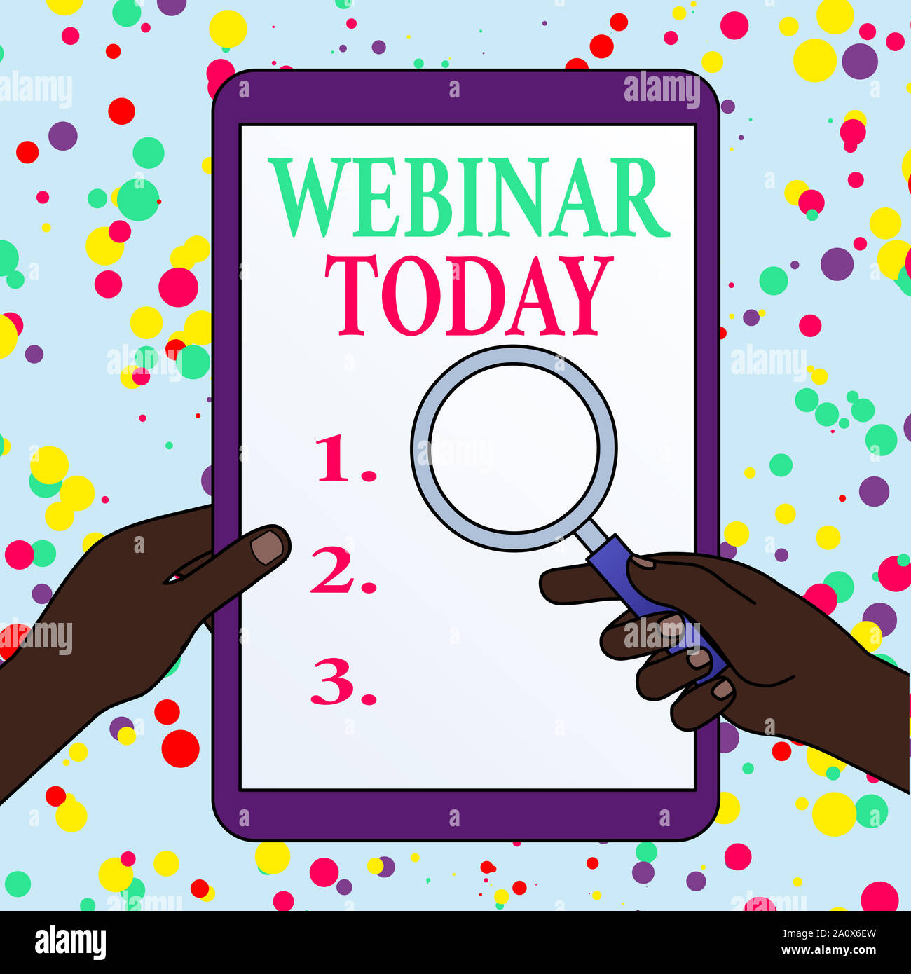 Writing note showing Webinar Today. Business concept for live online ...