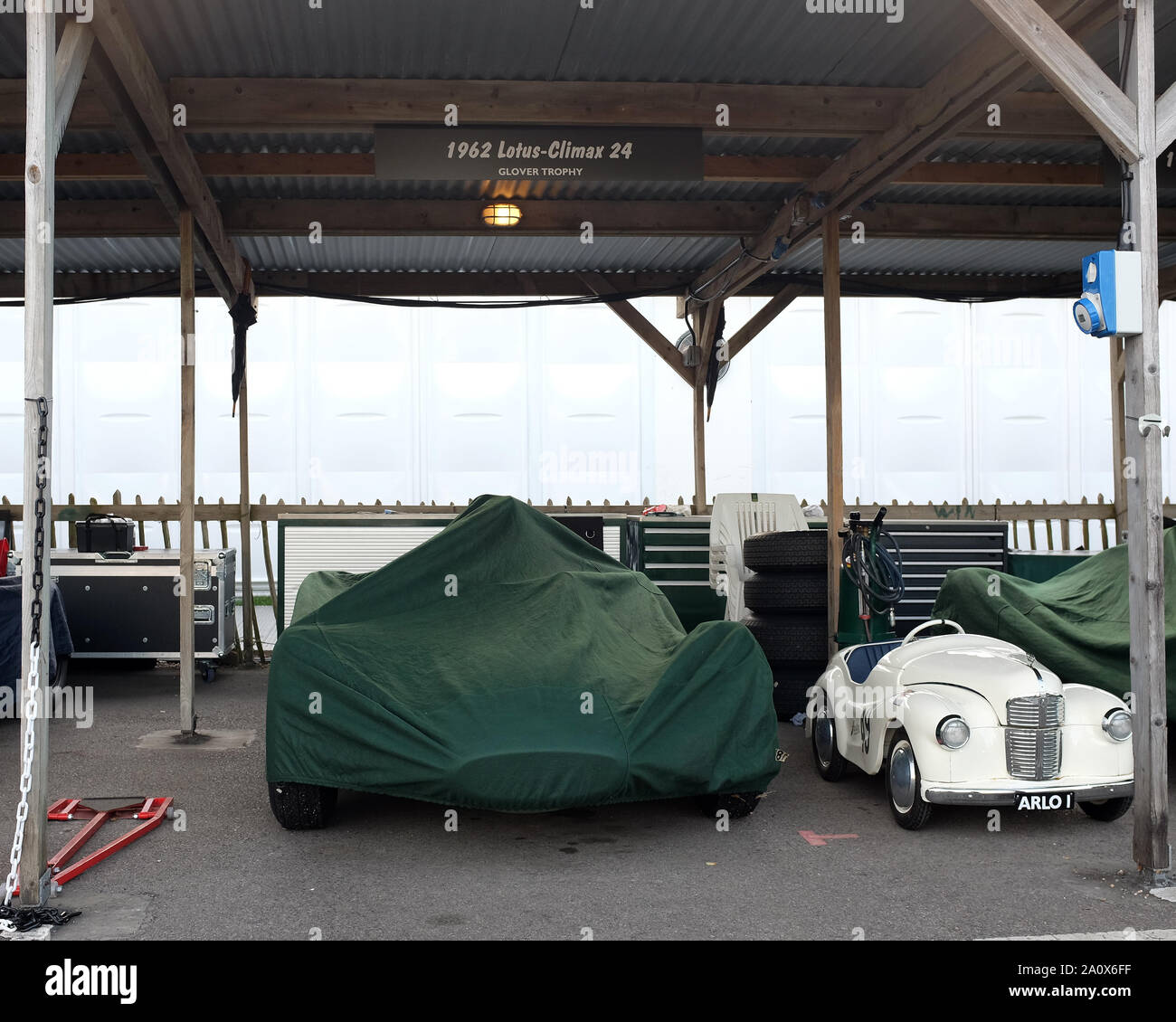 September 2019 - Classic Austin J40 pedal cars beside a covered race ...
