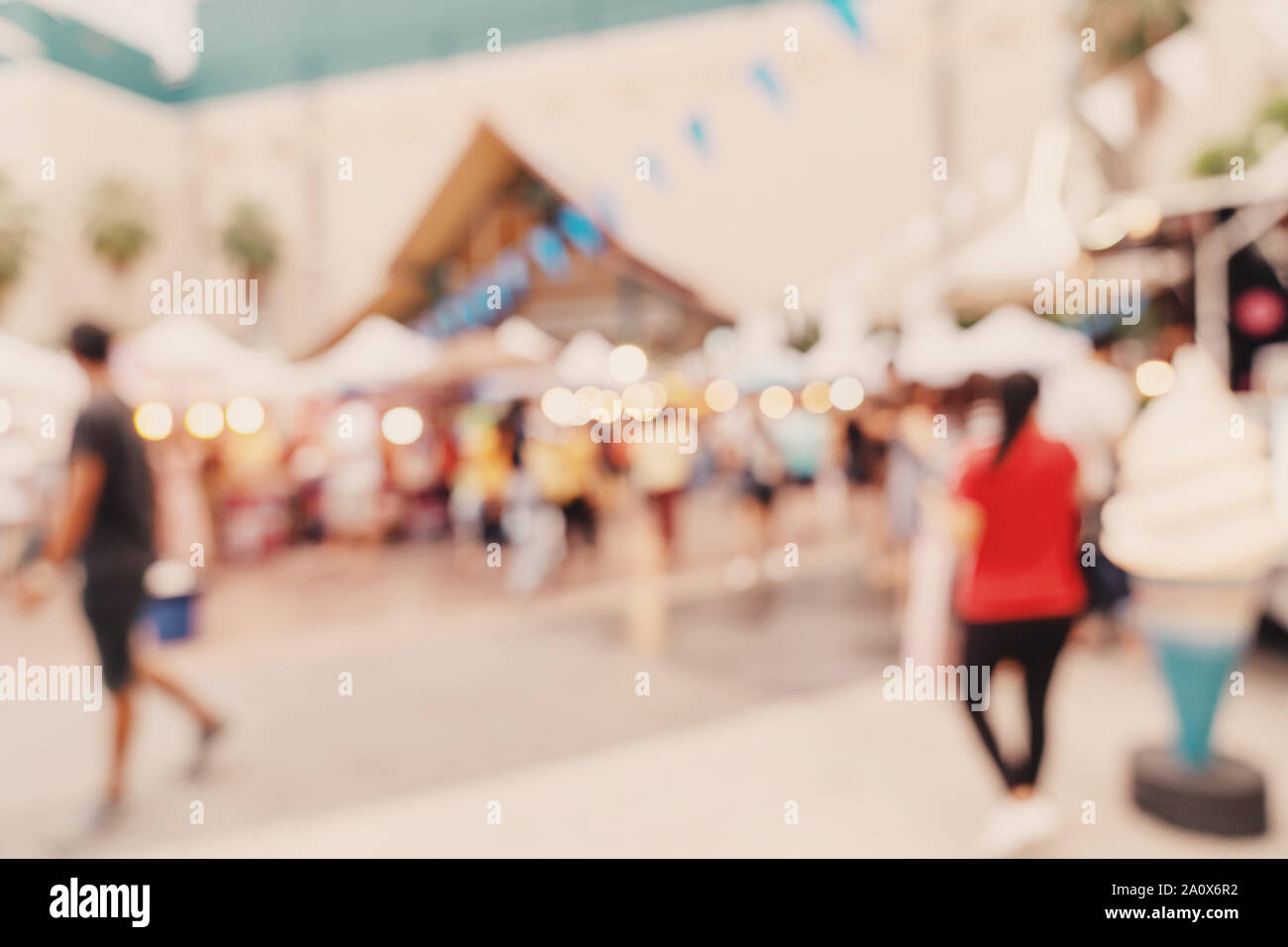 Abstract blur background crowd people in shopping mall for background ...