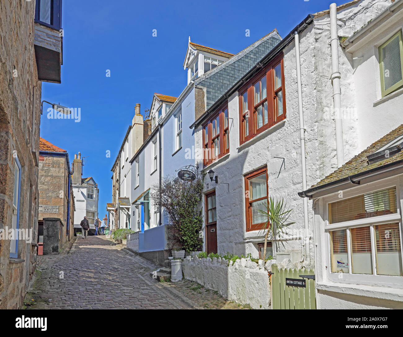 Bunkers Hill at St Ives in west Cornwall on the Atlantic Coast Stock ...