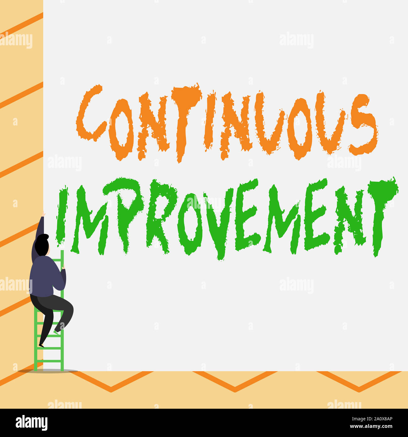 Conceptual hand writing showing Continuous Improvement. Concept meaning ...
