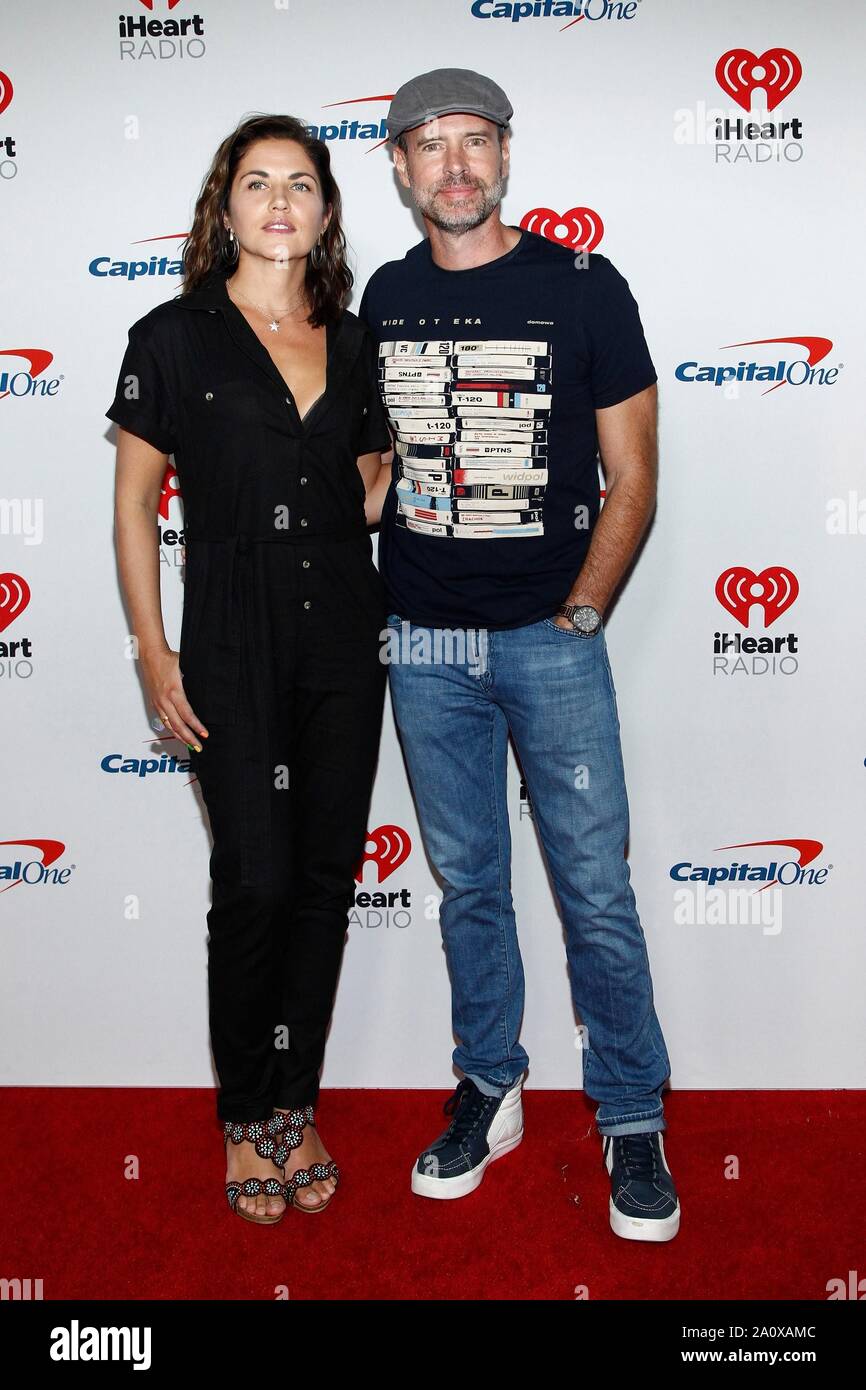 Marika Dominczyk, Scott Foley at arrivals for 2019 iHeartRadio Music ...