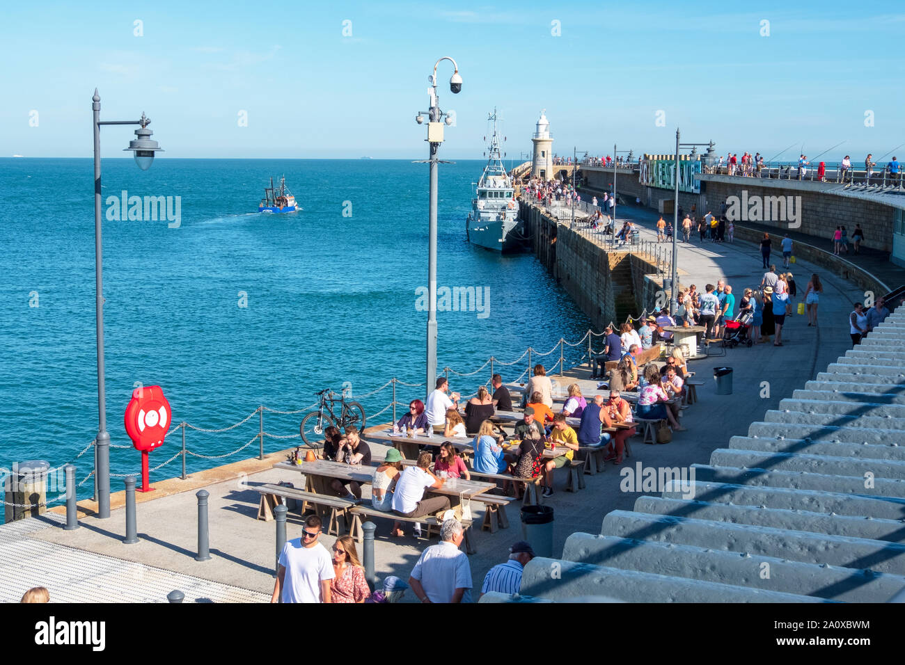 Folkestone Harbour. Kent, UK Stock Photo - Alamy
