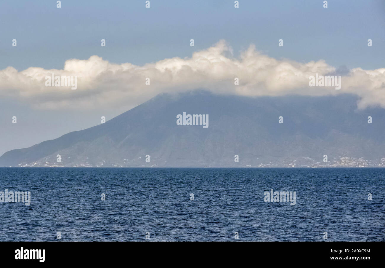 Stromboli with view to the volcano hi-res stock photography and images ...