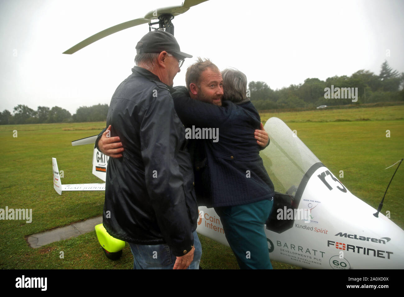 James Ketchell lands at Popham Airfield in Hampshire after becoming the ...