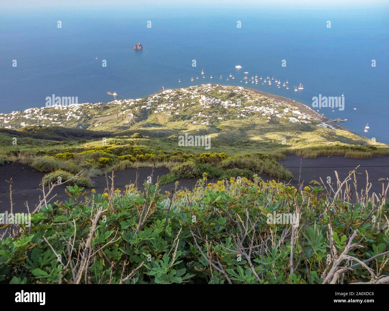 Sicily stromboli island aerial hi-res stock photography and images - Alamy