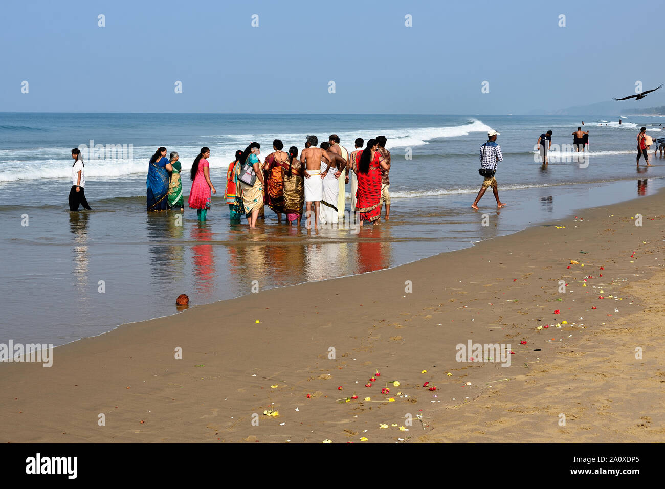 Gokarna, Karnataka state, India - 09 DECEMBER 2019: hindu people during ...