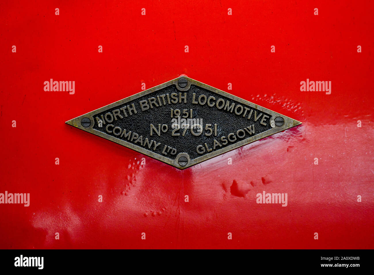R761 Black and Red Steam Train Builders Plate Number Plate at Southern ...