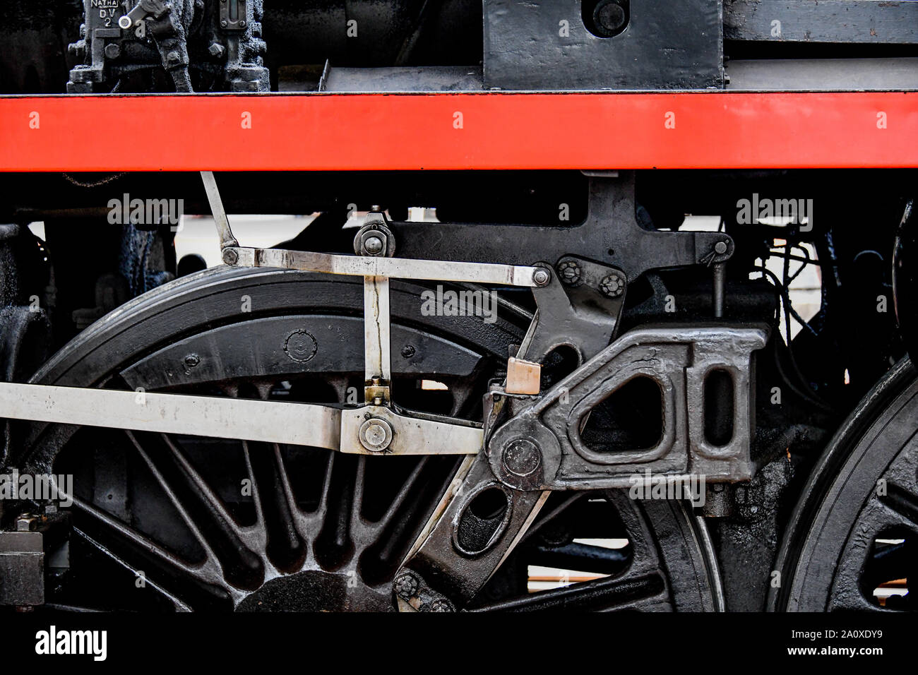 R761 Black and Red Steam Train at Southern Cross Station, Melbourne ...