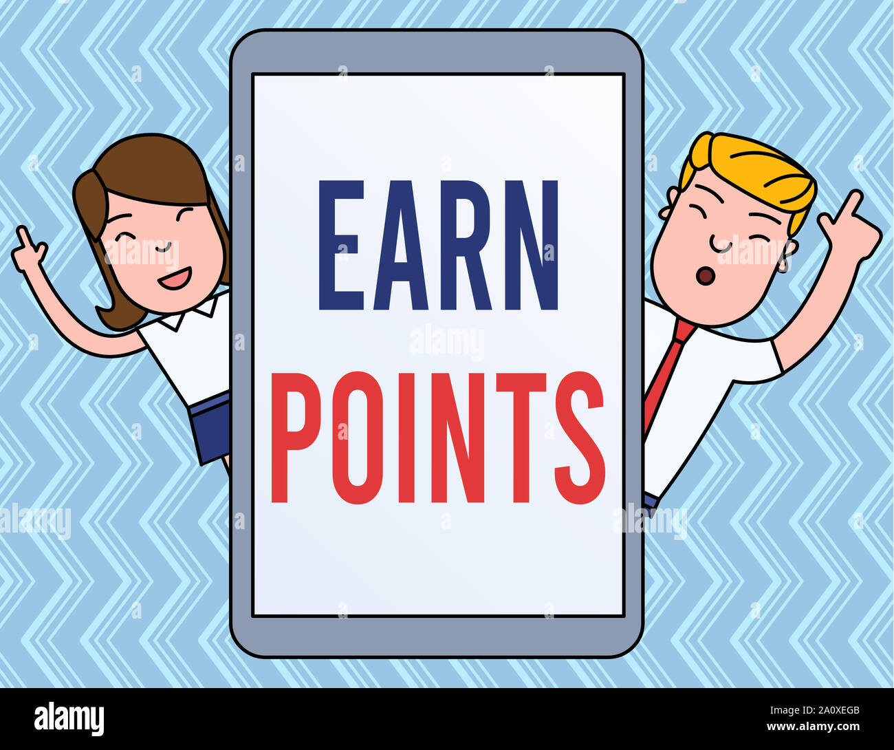 Writing note showing Earn Points. Business concept for getting praise ...