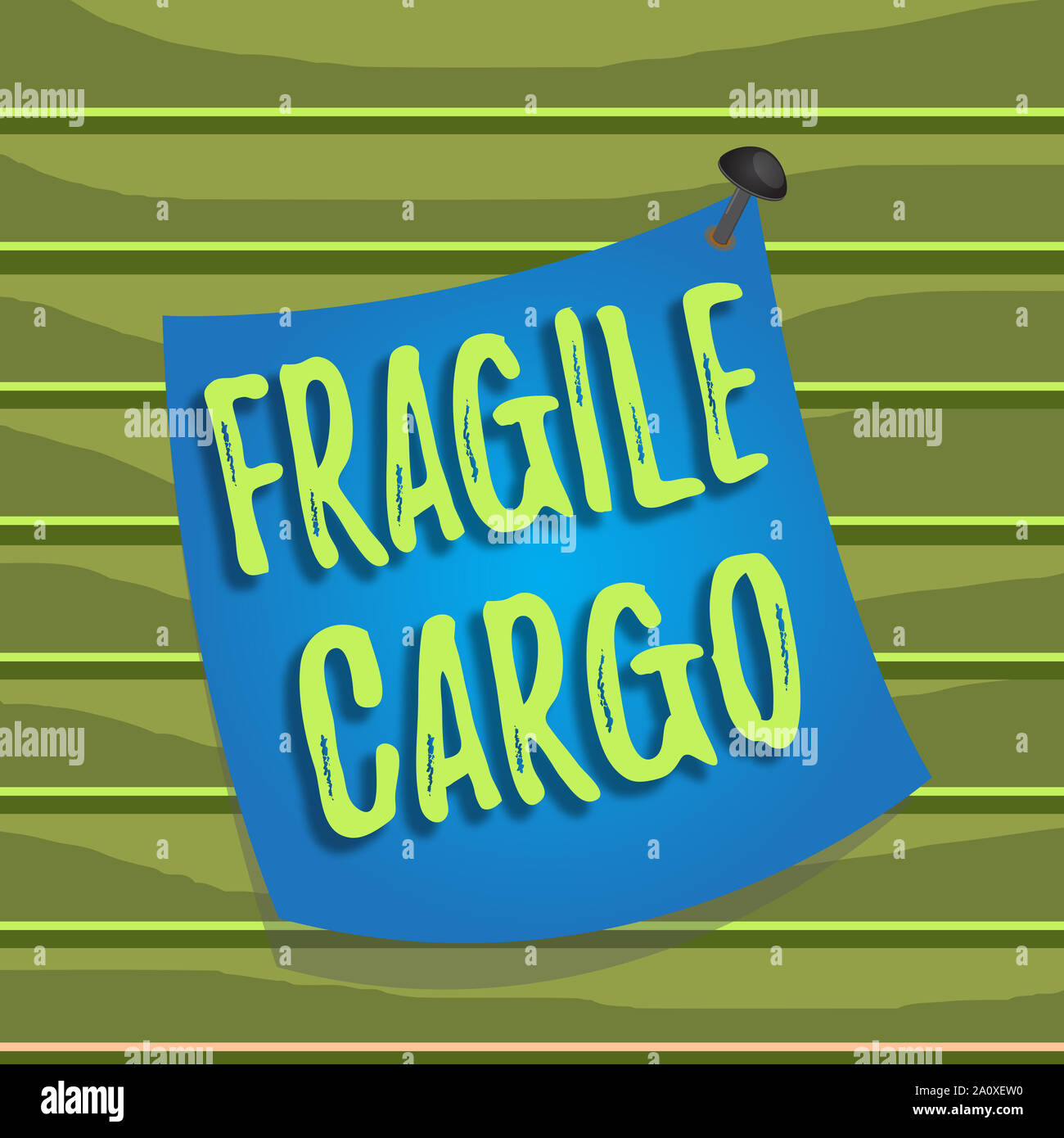 Conceptual hand writing showing Fragile Cargo. Concept meaning ...