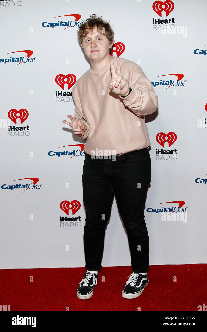 Lewis Capaldi arrives for the iHeartRadio Music Festival at the T ...