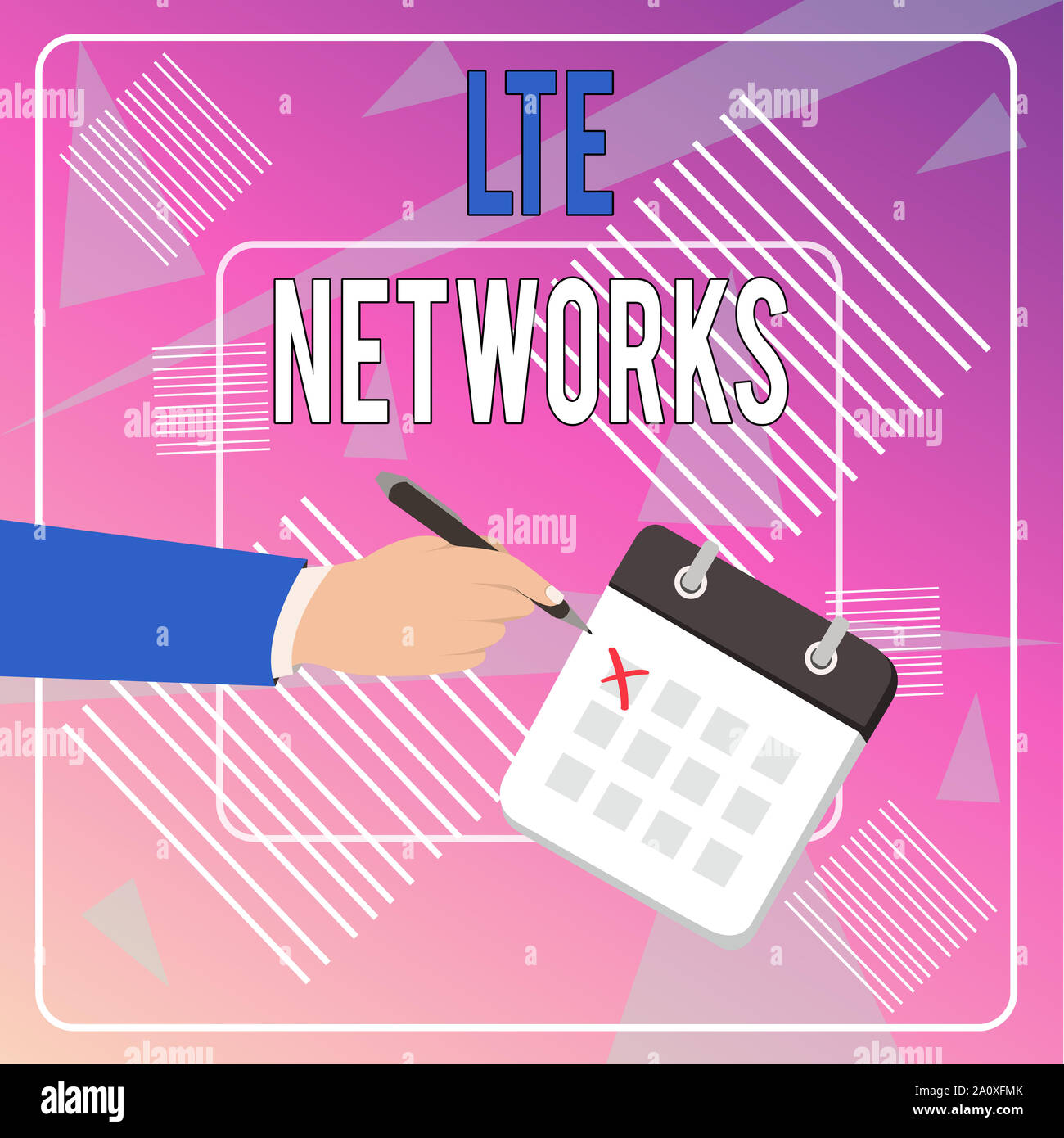 Conceptual hand writing showing Lte Networks. Concept meaning Fastest ...