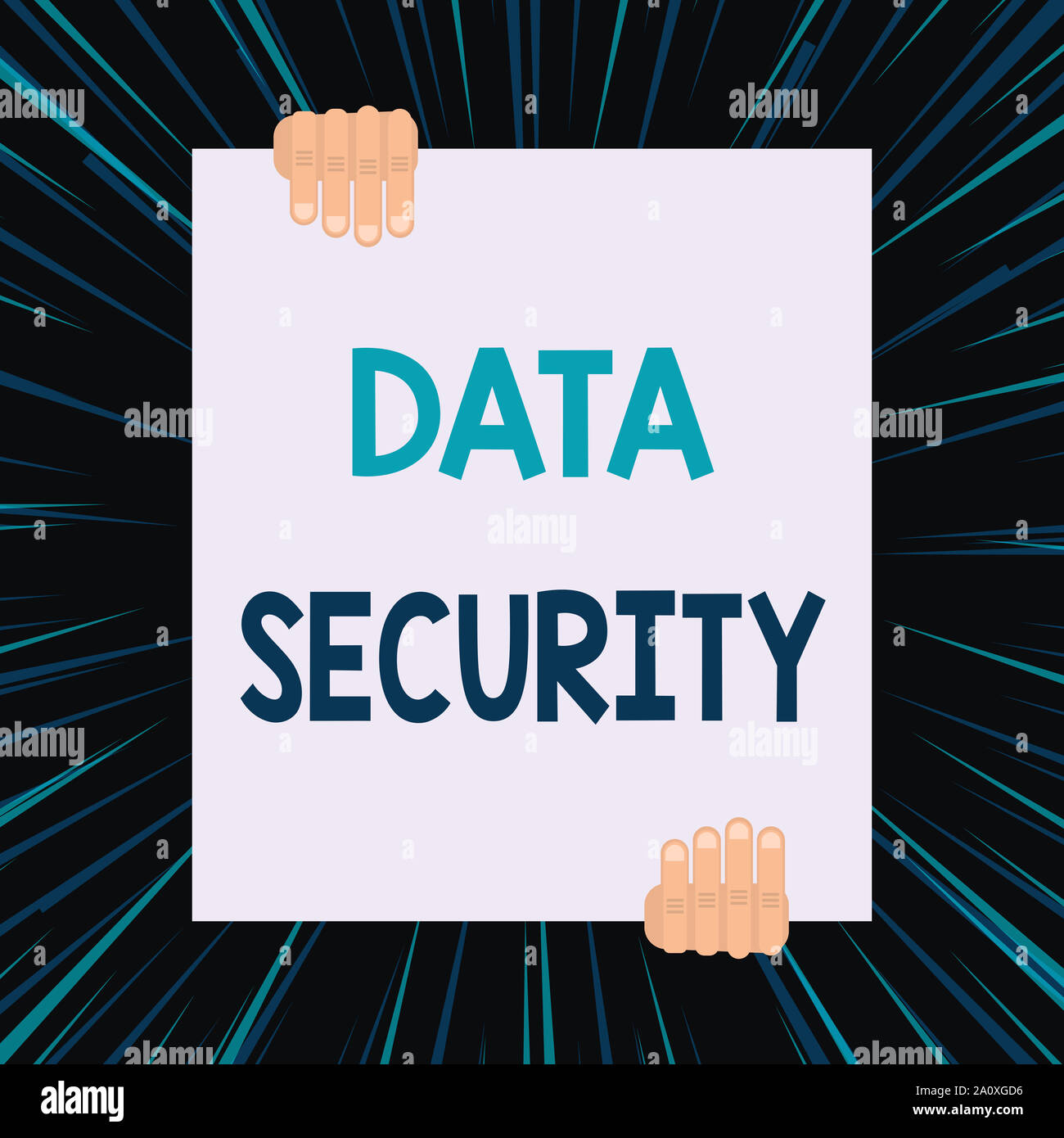 Handwriting text writing Data Security. Conceptual photo Confidentiality Disk Encryption Backups ...