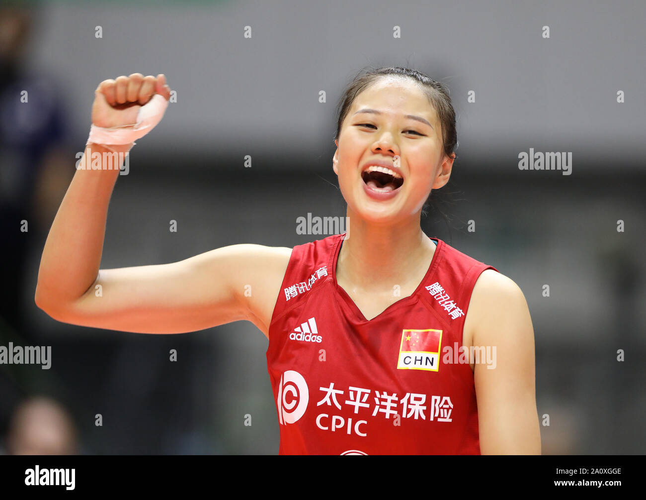 Sapporo, Japan. 22nd Sep, 2019. Gong Xiangyu of China celebrates after ...