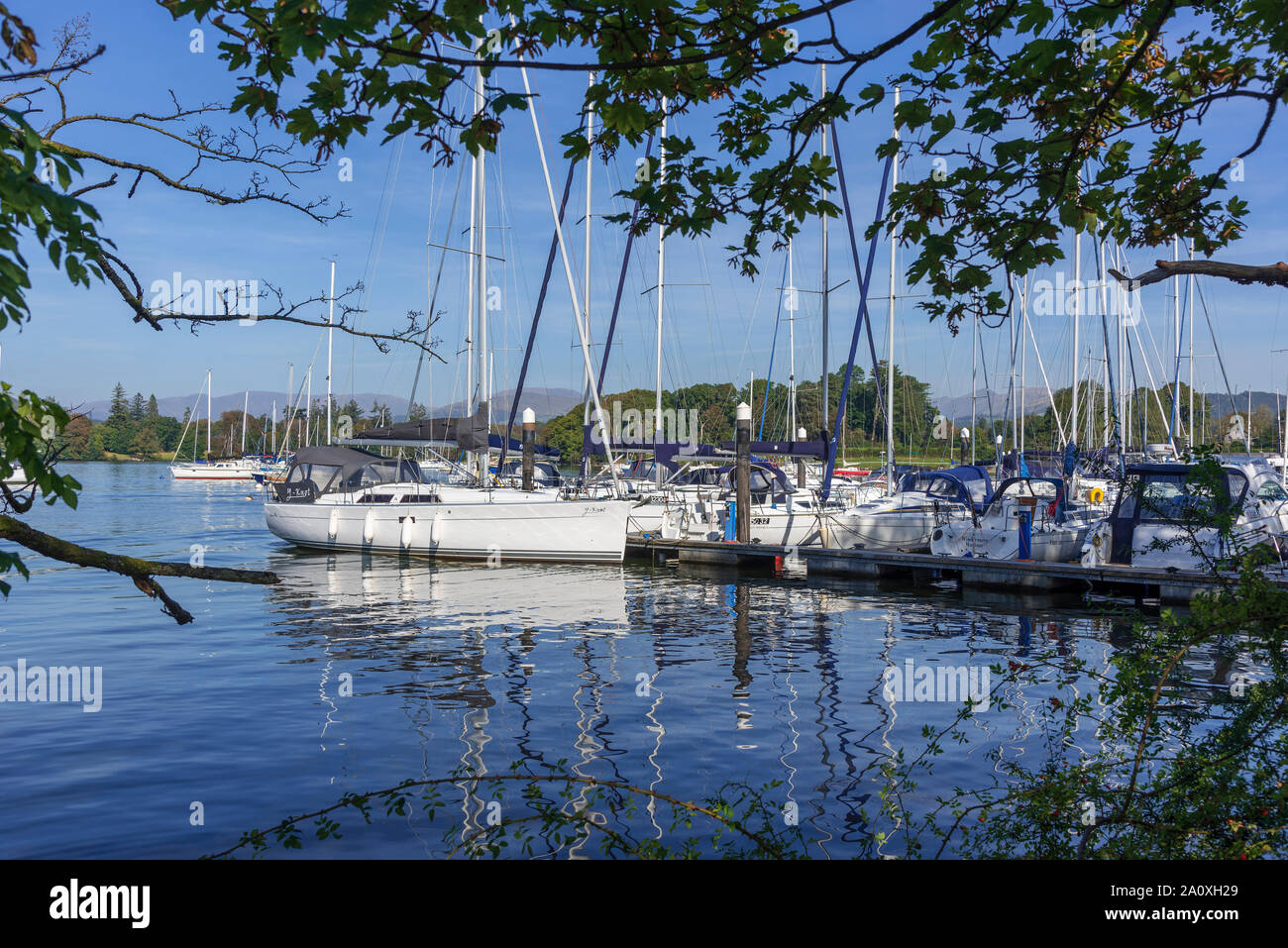 Yacht marina at Parson Wyke on lake Windermere Stock Photo - Alamy