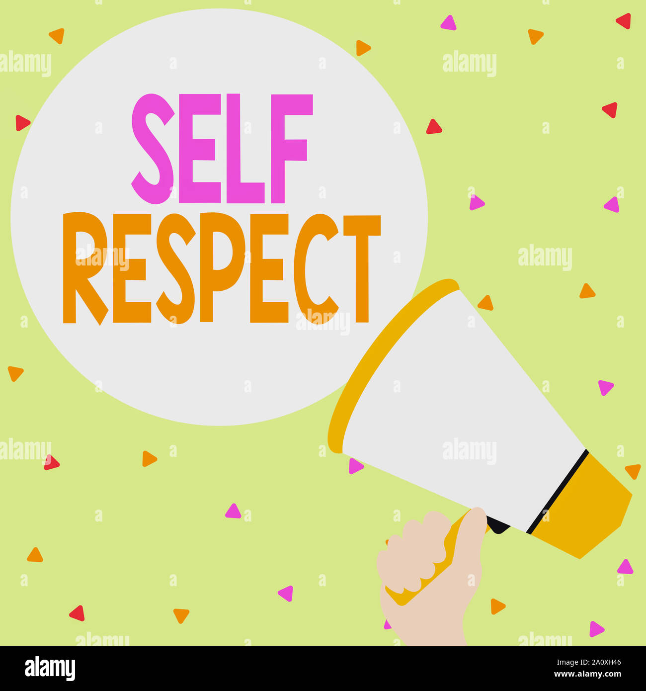 Handwriting text writing Self Respect. Conceptual photo Pride and ...