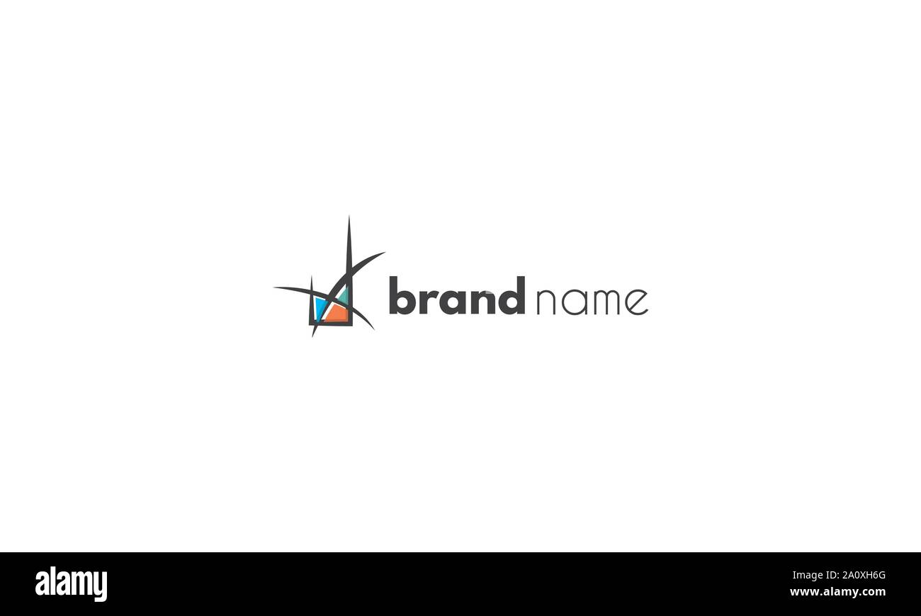 Vector color logo on which an abstract UI icon image Stock Vector Image ...