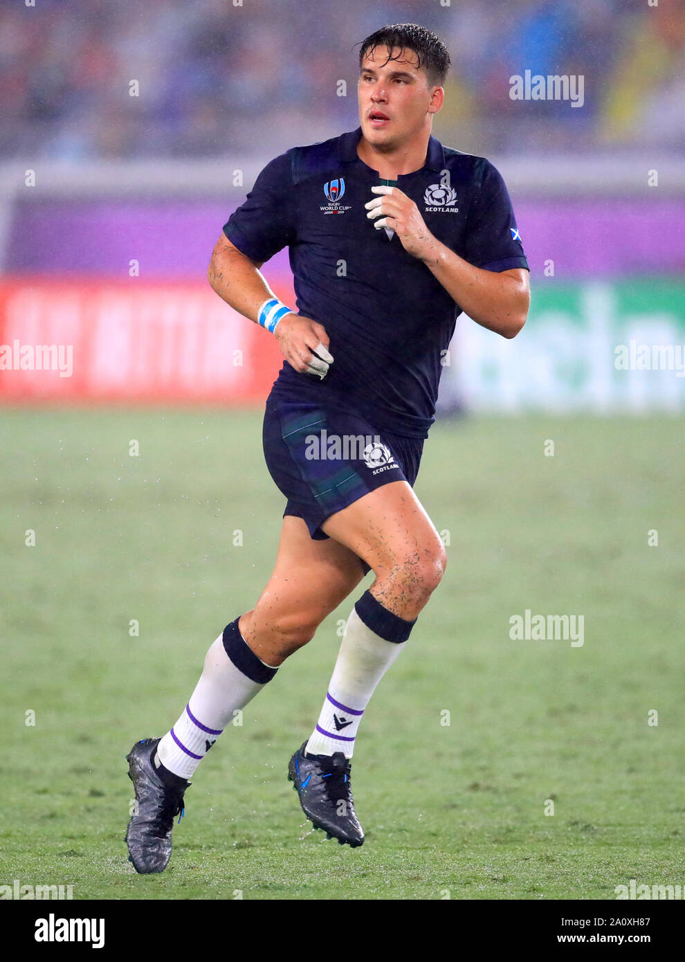 Scotland's Sam Johnson during the 2019 Rugby World Cup Pool A match at ...
