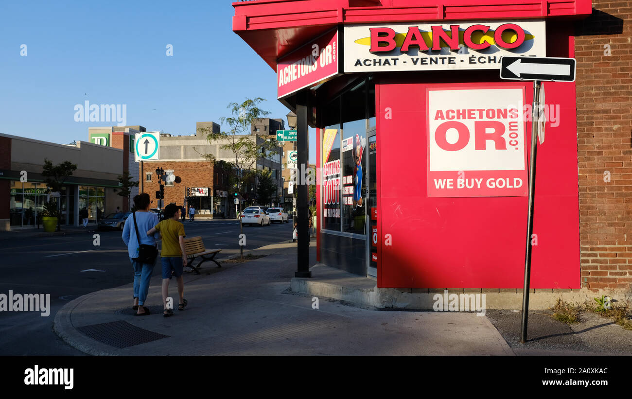 Jean Talon commercial street in the Multicultural neighbourhood of Park ...