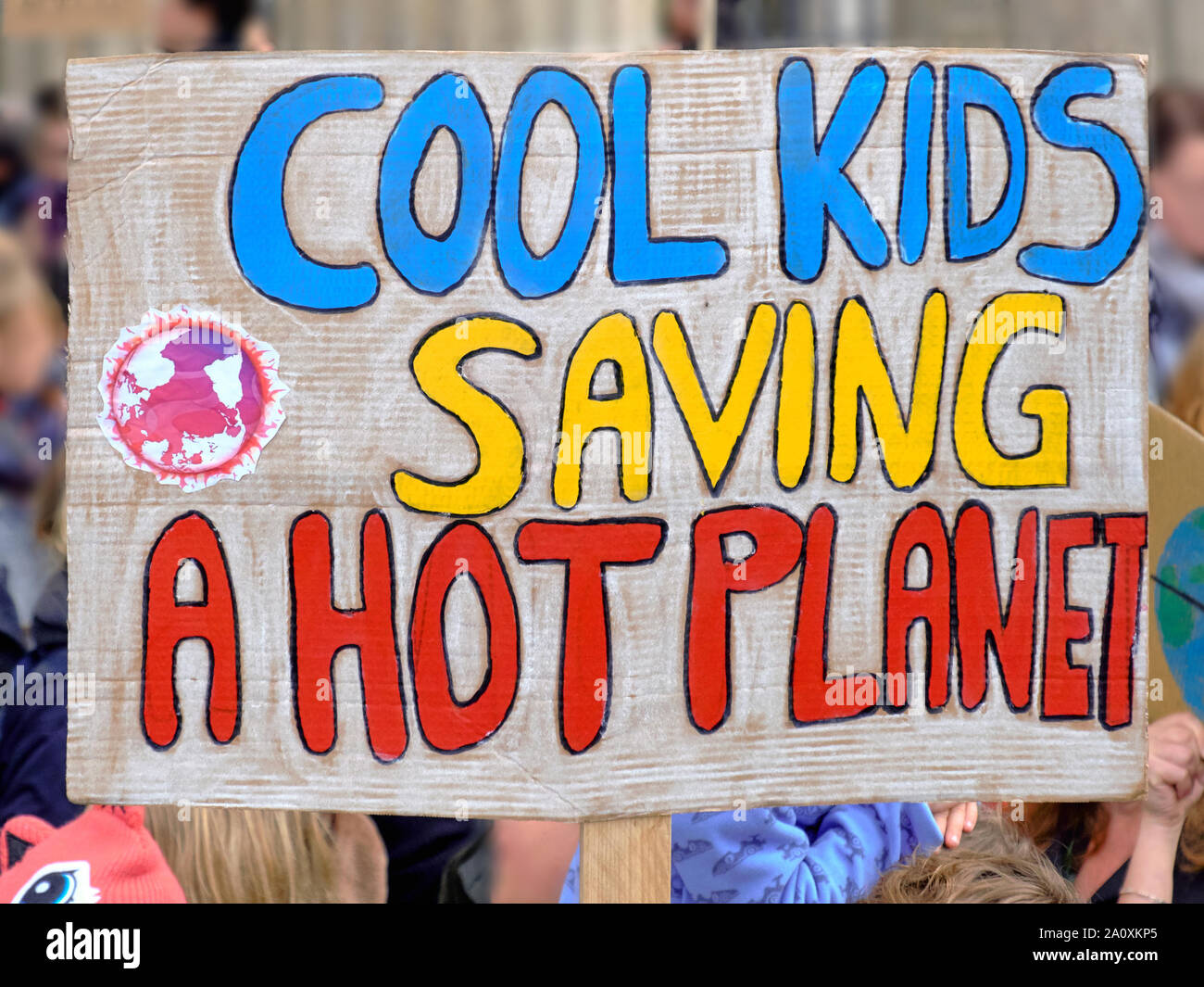 Save our planet for our future placard hi-res stock photography and ...