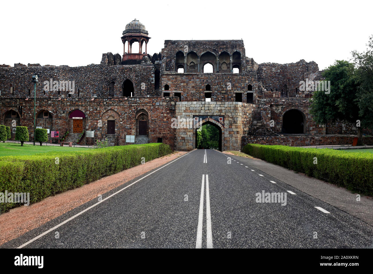Old Fort Of Delhi Purana Qila Architecture High Resolution Stock ...