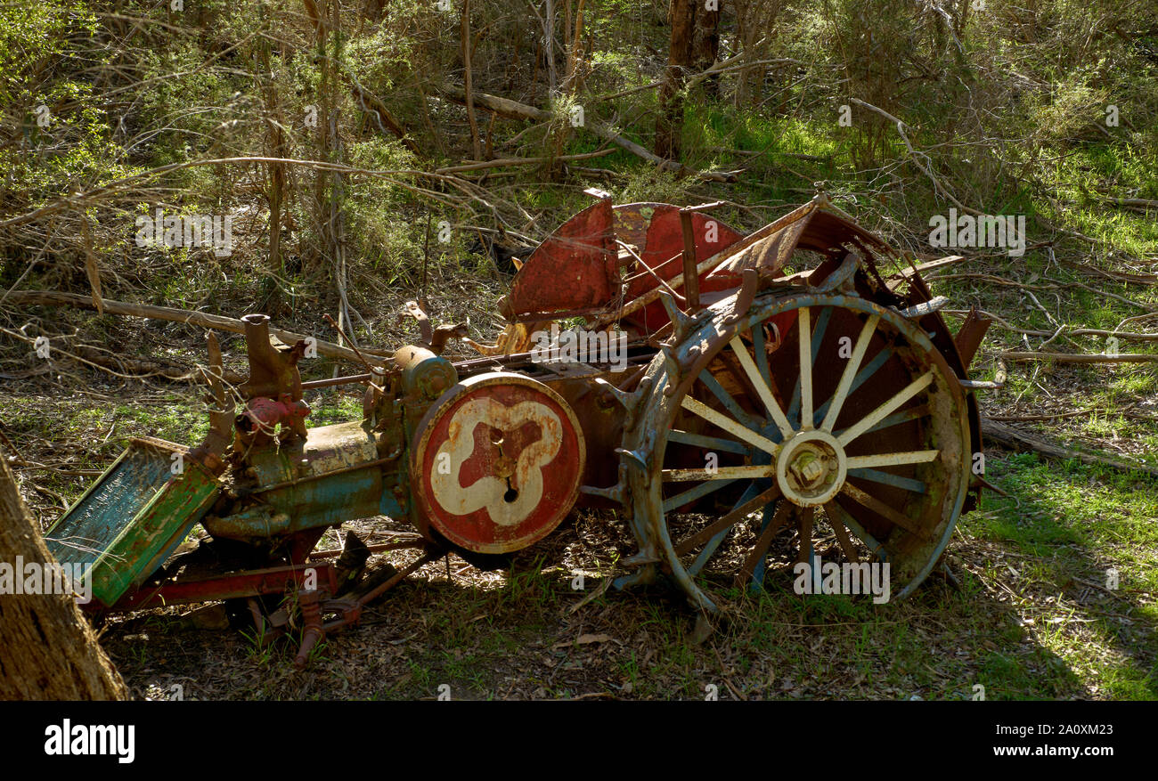Old farm machinery in Australia, Victoria, Melbourne Stock Photo - Alamy