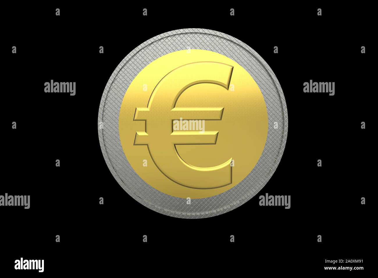 1 euro coin isolated hi-res stock photography and images - Alamy