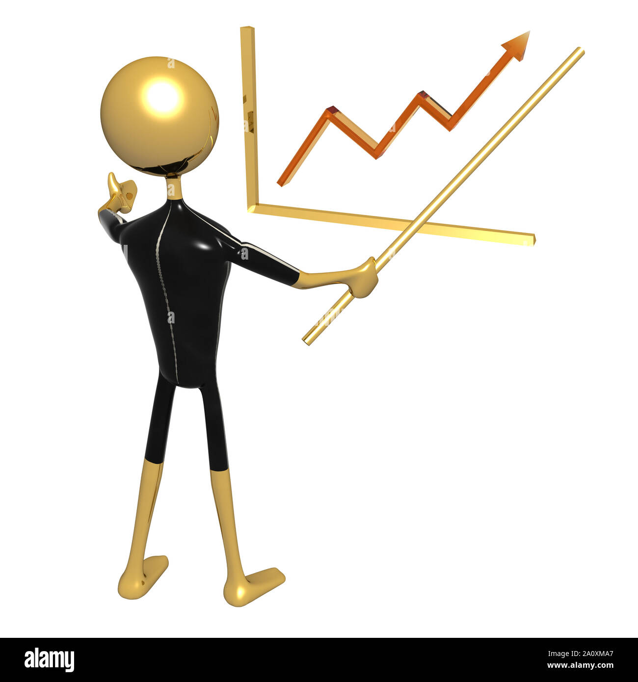 Sales chart graph showing increasing Cut Out Stock Images & Pictures ...