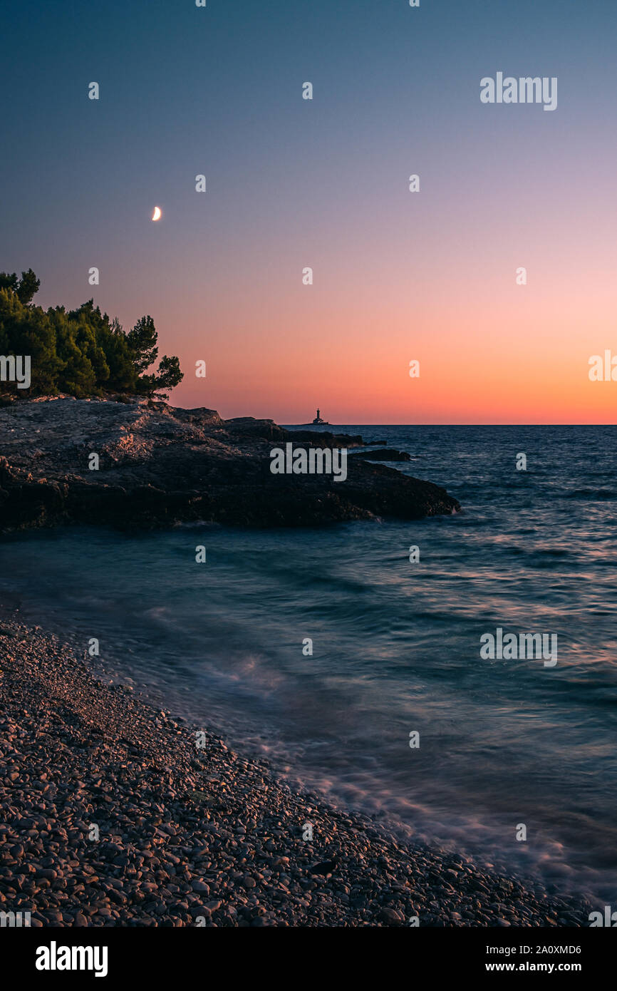 Sunset over Njive Beach, Cape Kamenjak National Park, Croatia. Cape ... Sunset over Njive Beach, Cape Kamenjak National Park, Croatia. Cape ...