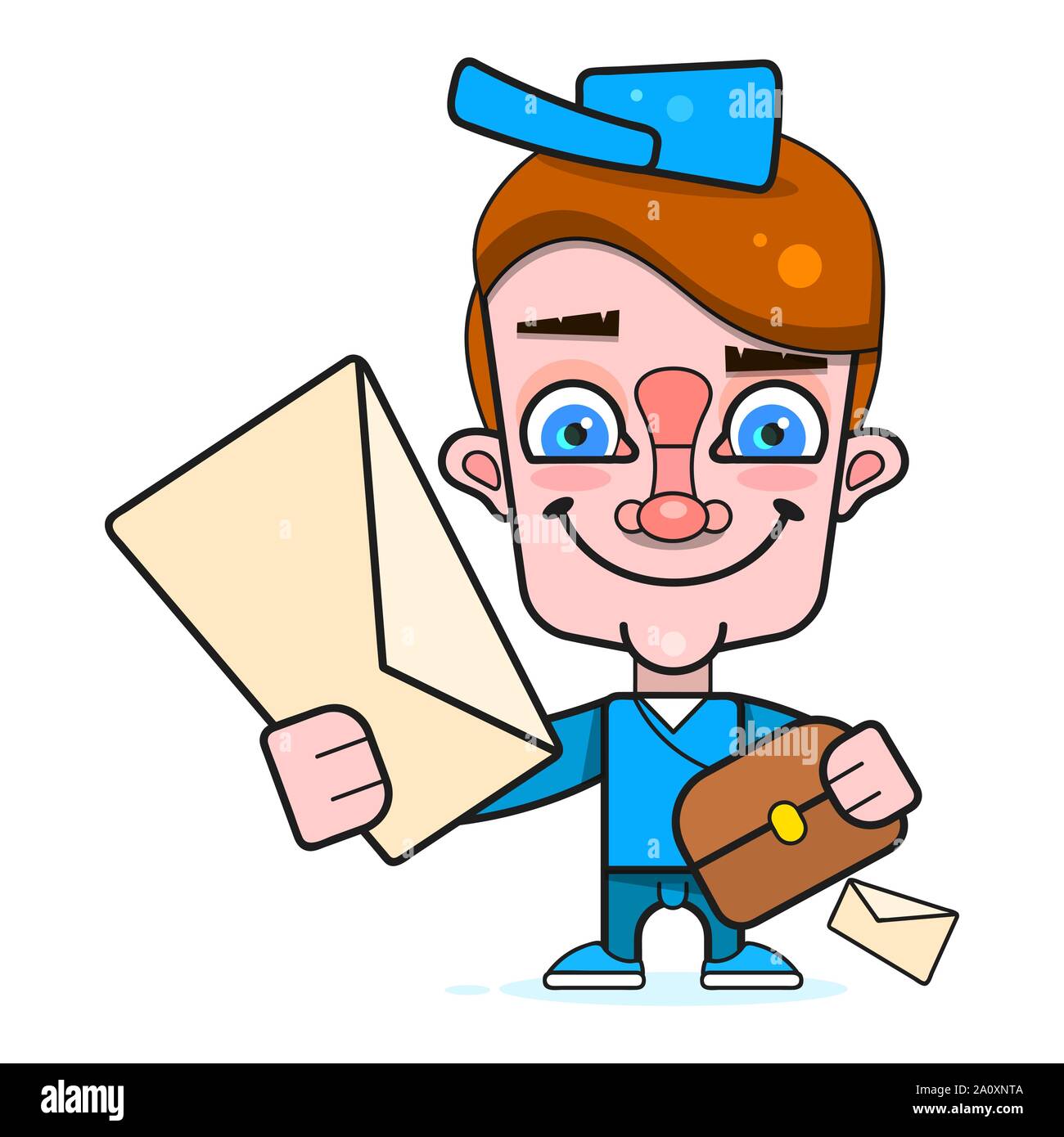 Postman bicycle vintage Stock Vector Images - Alamy