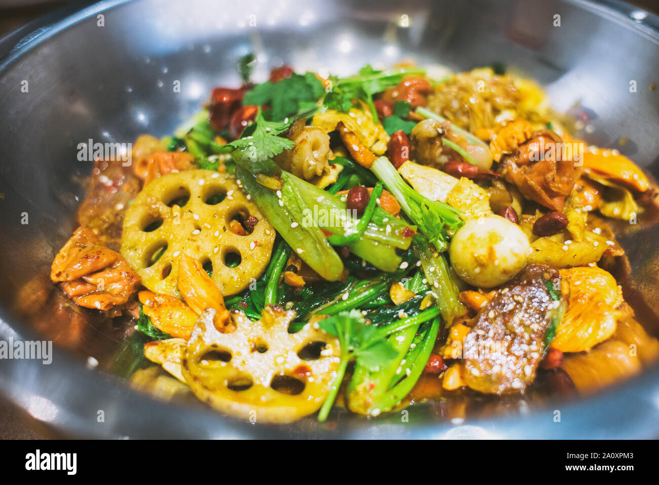 Spicy dry hot pot or dry pot, a chinese dish Stock Photo - Alamy
