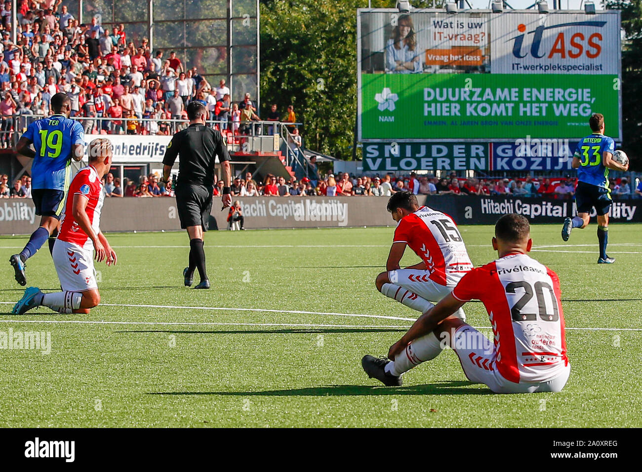 Emmen, Netherlands. 22nd Sep, 2019. EMMEN, 22-09-2019, Stadium de Oude ...