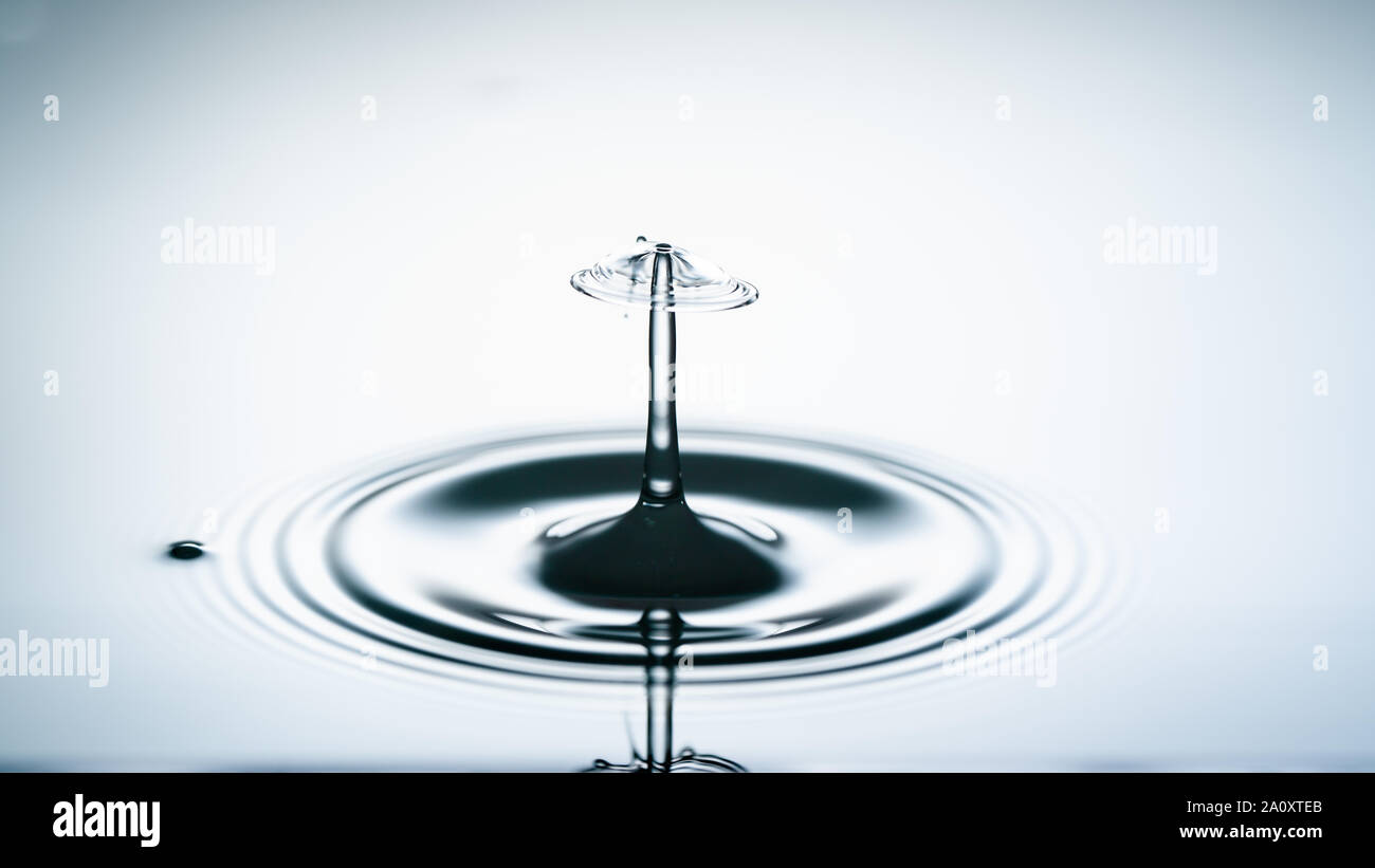 water drop collision. Water splash Stock Photo - Alamy