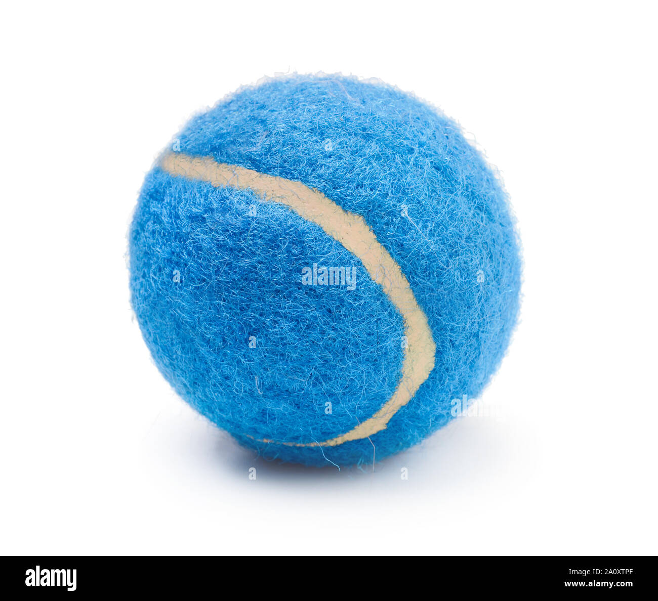 Blue toy ball for animals isolated on white Stock Photo - Alamy