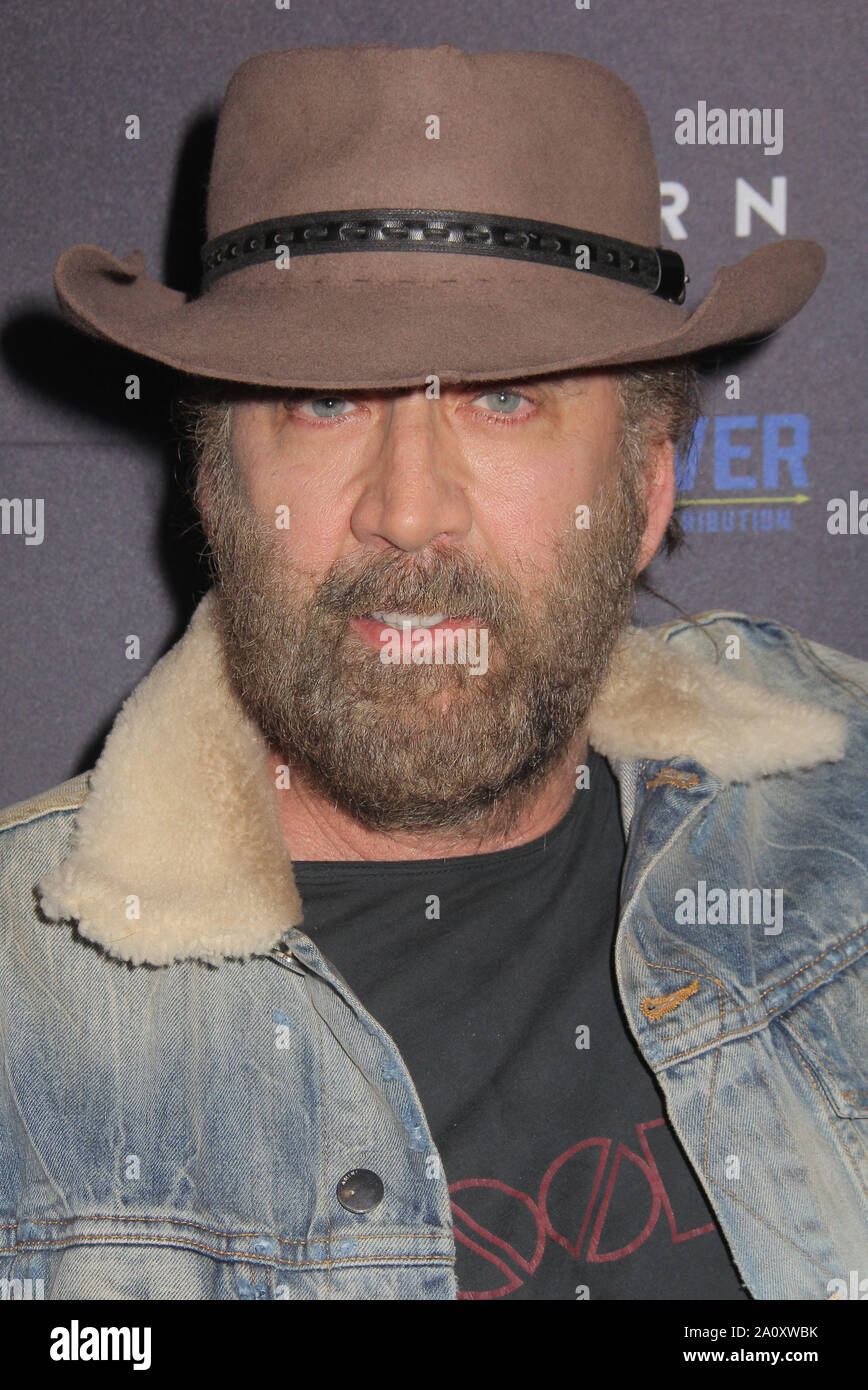 Nicolas Cage 09/16/2019 "Running with the Devil" premiere held at ...