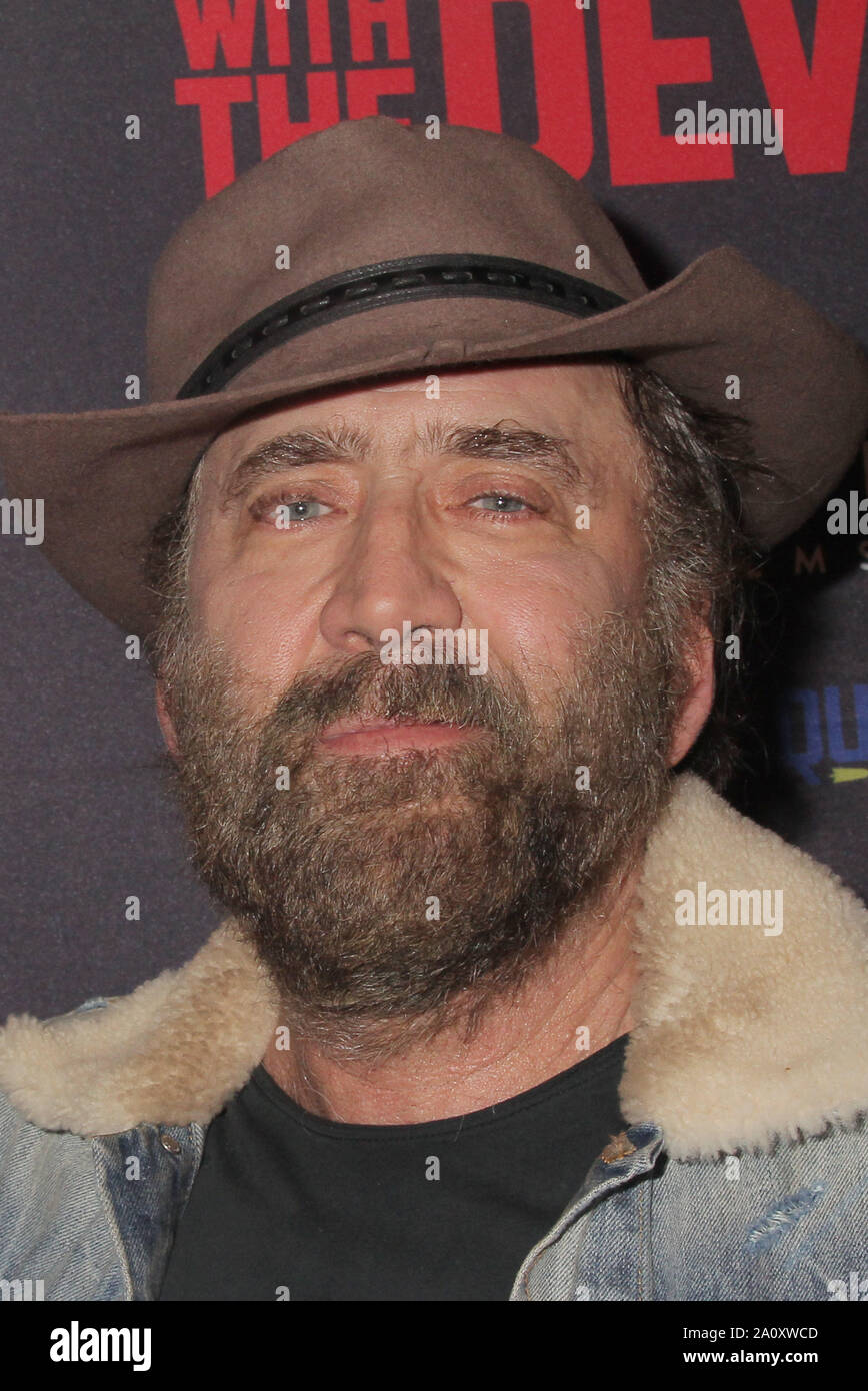 Nicolas Cage 09/16/2019 "Running with the Devil" premiere held at ...