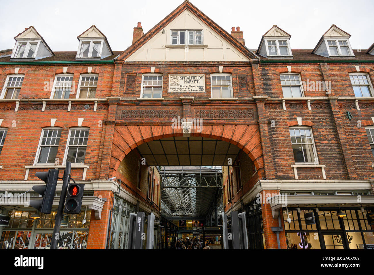 London, United Kingdom - September 22, 2019: Old Spitalfields Market ...