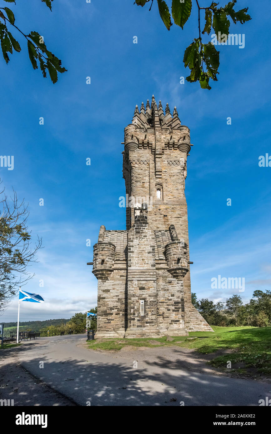The Scottish National Wallace Monument to Sir William Wallace at ...
