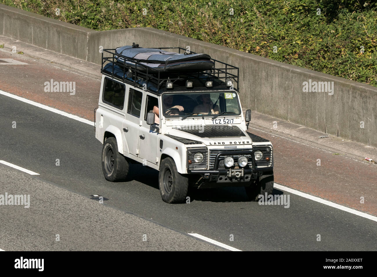 Land rover defender 110 classic cars hi-res stock photography and ...