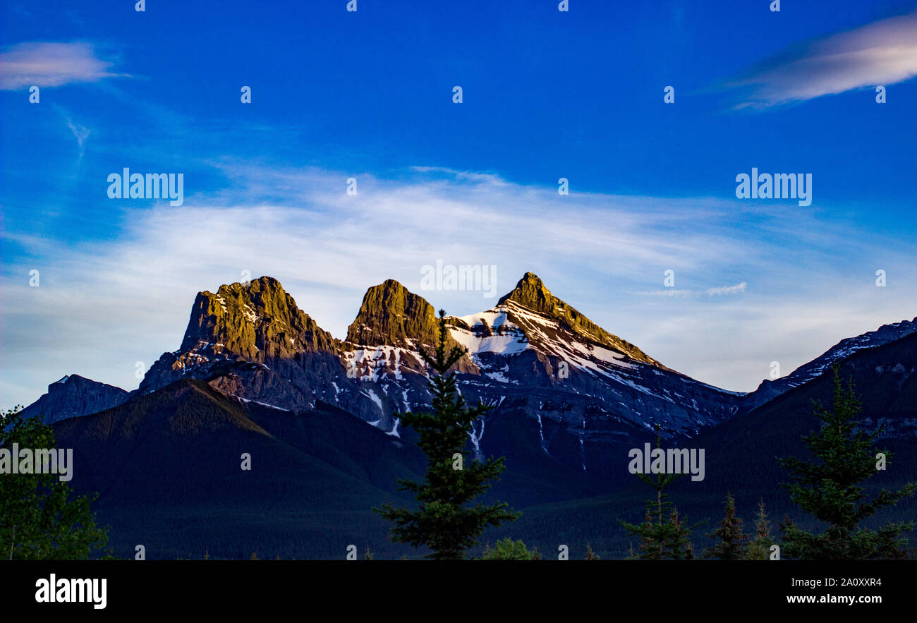 Three Peaks, Banff National Park, Alberta, Canada Stock Photo - Alamy