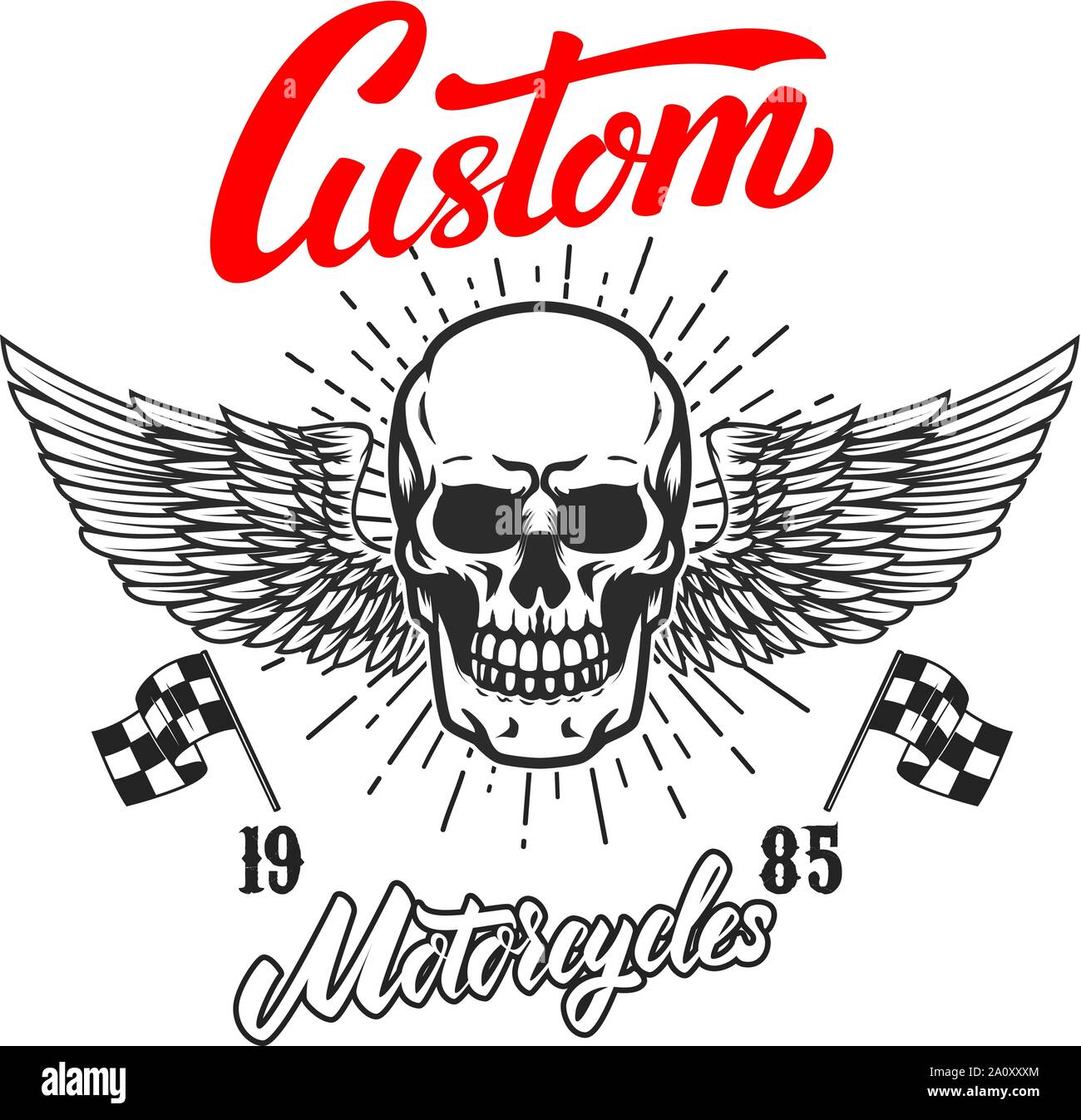 Custom motorcycle motorcycles Cut Out Stock Images & Pictures - Alamy