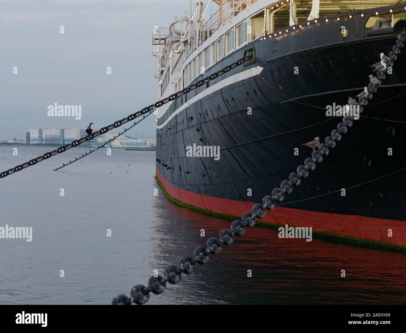 Hikawa Maru, a vintage ocean liner is berthed as a museum ship at ...